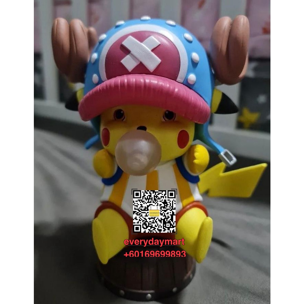ONE PIECE🔥TONY TONY CHOPPER COSPLAY PIKACHU Q VERSION🔥STATUES ACTION ...