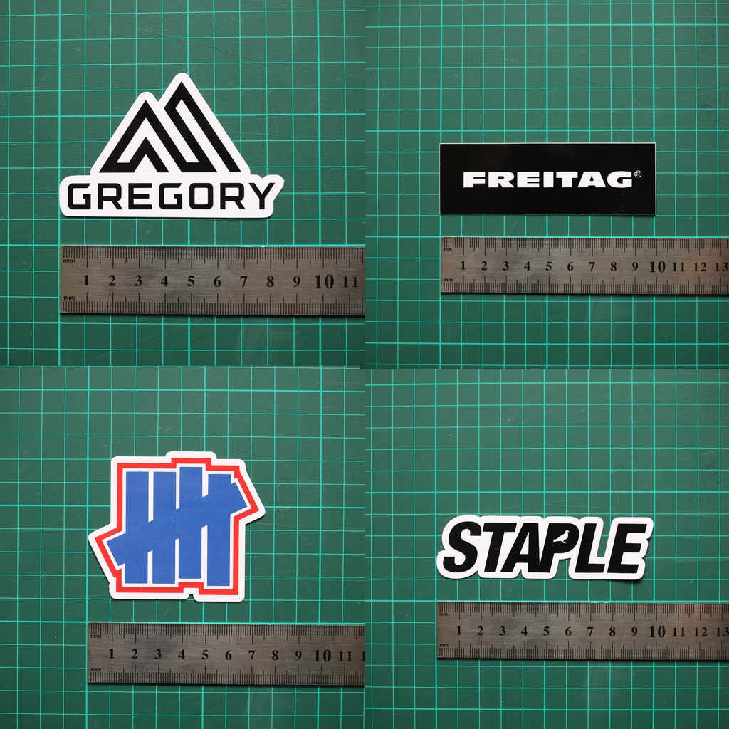 Sticker ( Gregory, Freitag, Undefeated, Staple ) | Shopee Malaysia