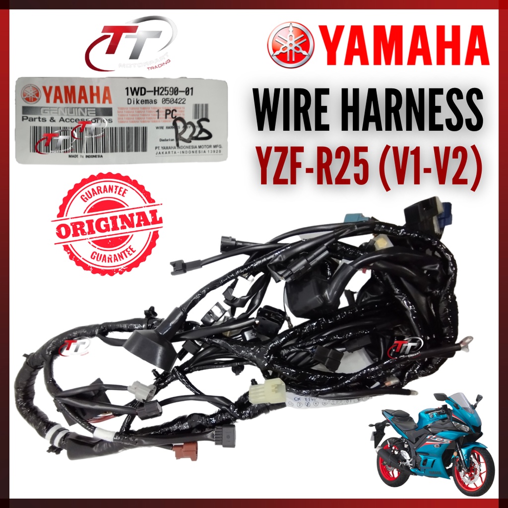 YZF-R25 R25 V1 V2 WIRING HARNESS BODY SET FRAME WAYERING WIRE WAYAR ...