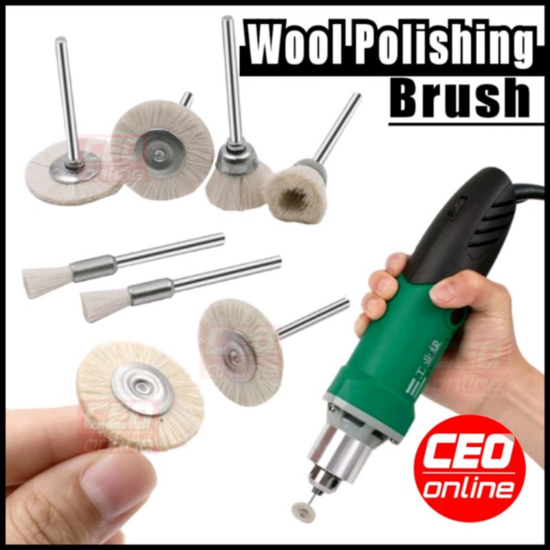CEO 🇲🇾 Wool Polishing Brush Grinder Brushes for Low Speed Machine ...