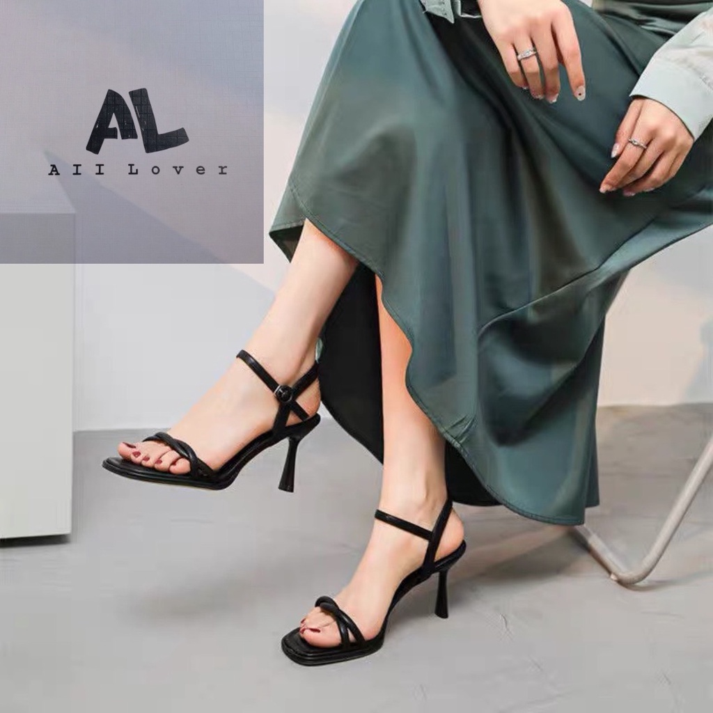 Ag High Heels With ALI LOVER Design Thin Straps And Square Toe ...