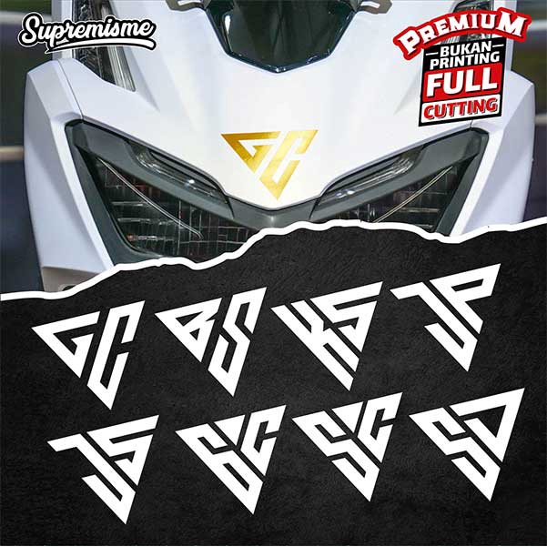 Sticker GC BS Logo/Sticker Racing KS JP Logo/Sticker Visor JS 6C Logo ...