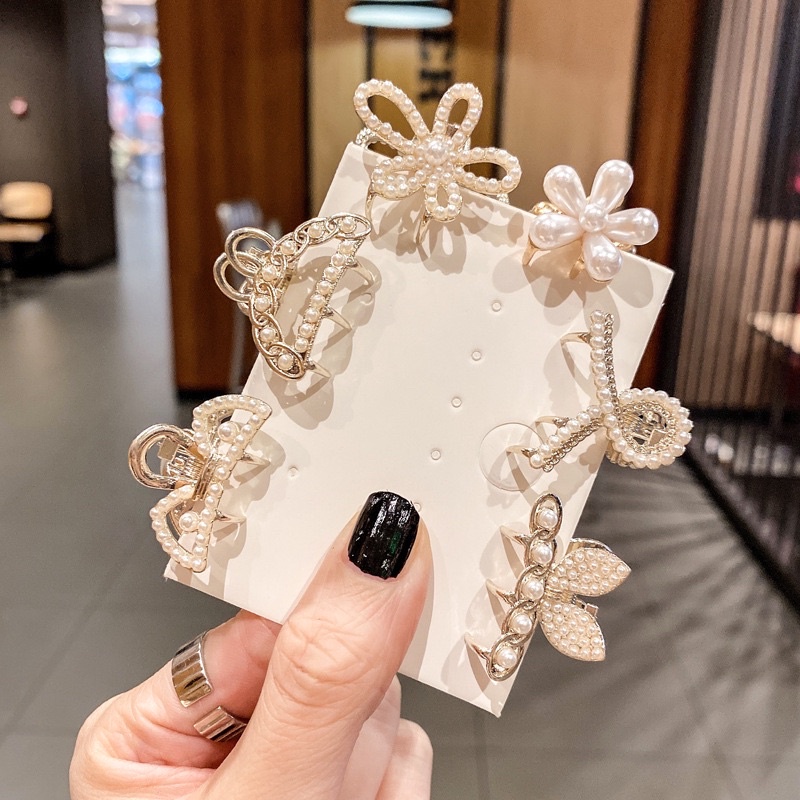 Small pearl Clip hair pin hair clips Korea hair Clip hair claw pin ...
