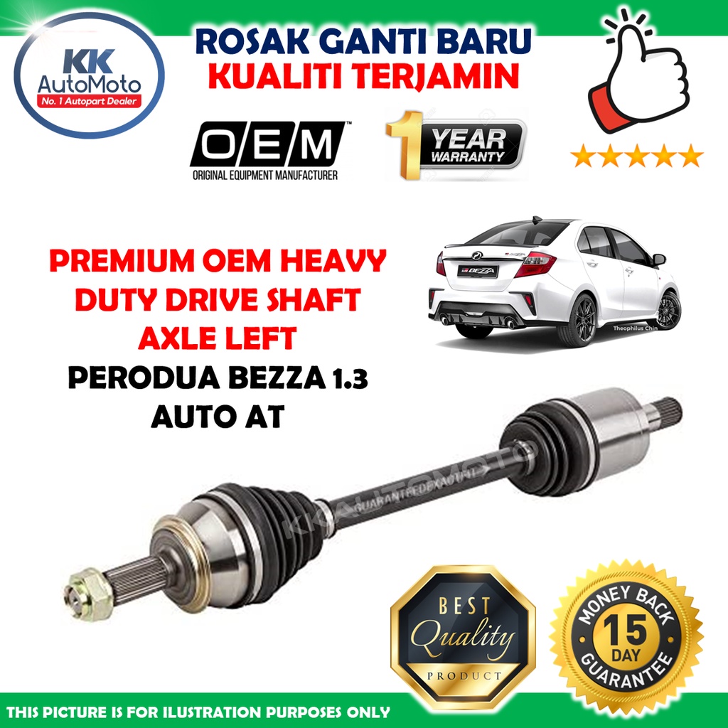 Perodua Bezza 1.3 Auto Only AT Premium OEM Heavy Duty Left Drive Shaft ...