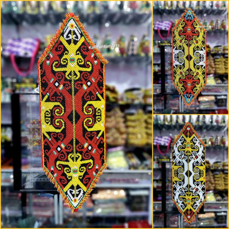 Kalimantan Borneo Dayak Bead Shield / Shield | Shopee Malaysia