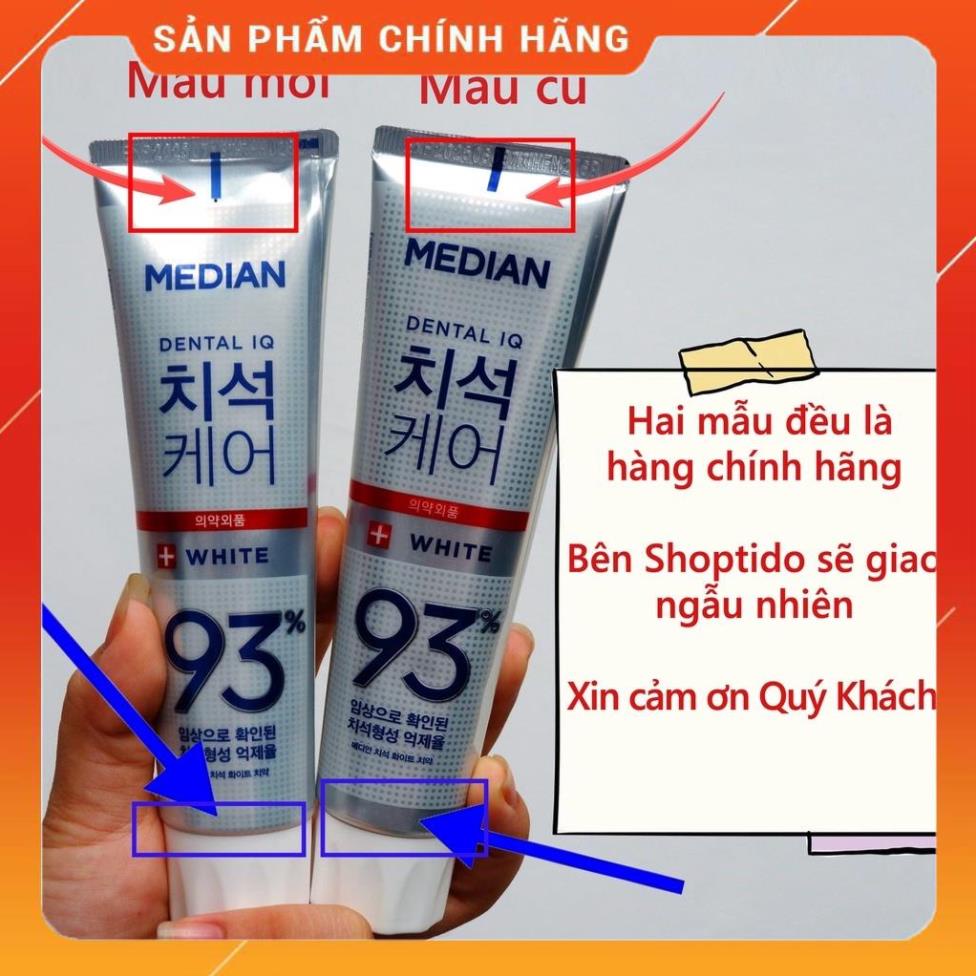 Median DENTAL IQ Korean Whitening Toothpaste 93% 120g Shiny NCC ...