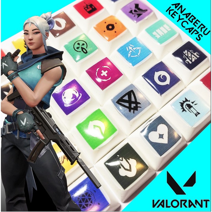Valorant Skill Keycaps Colored (MESSAGE SKILL SET) | Shopee Malaysia