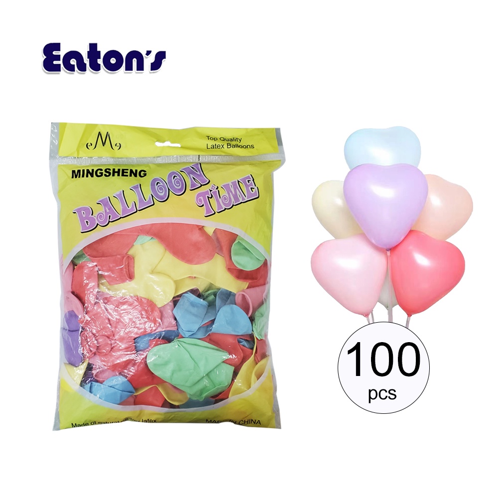 Ming Sheng | Balloon | Ming Sheng Heart Shaped Balloon (100's) (Latex ...