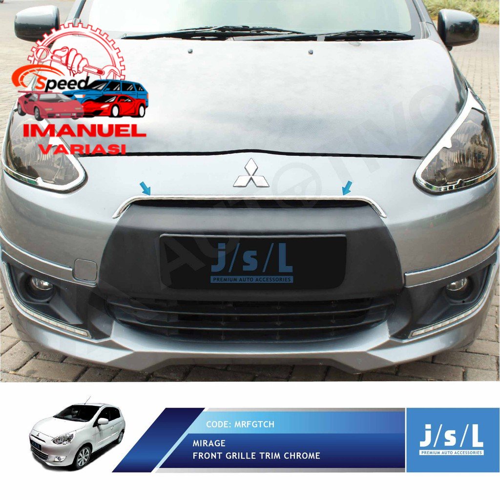 NEW!! Mitsubishi Mirage List Front Grill JSL/Front Grille Trim Chrome ...
