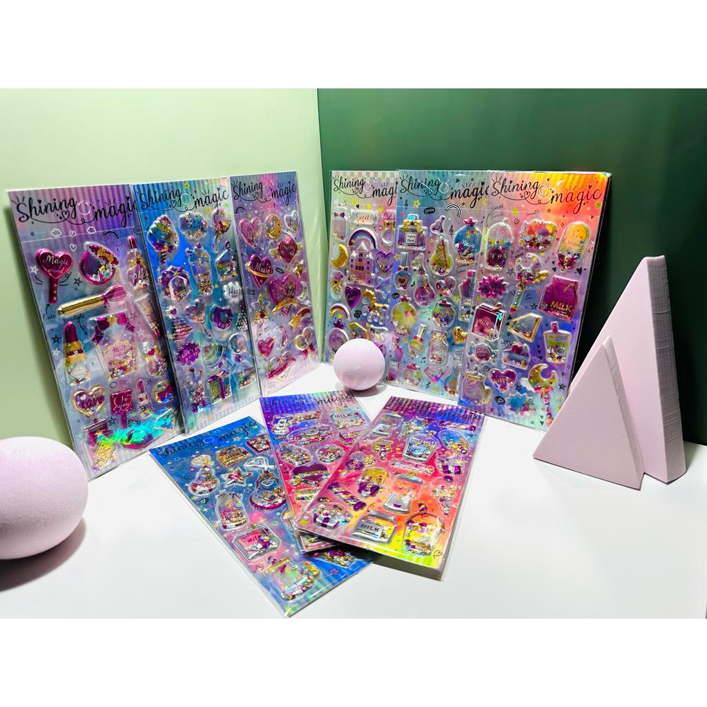 Children 3D Water Filled Sticker\Shake Shake Sticker for Birthday Gift ...