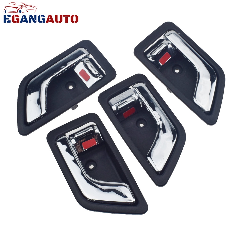 New Chrome Black Interior Inner Inside Car Door Handles Left Right for ...