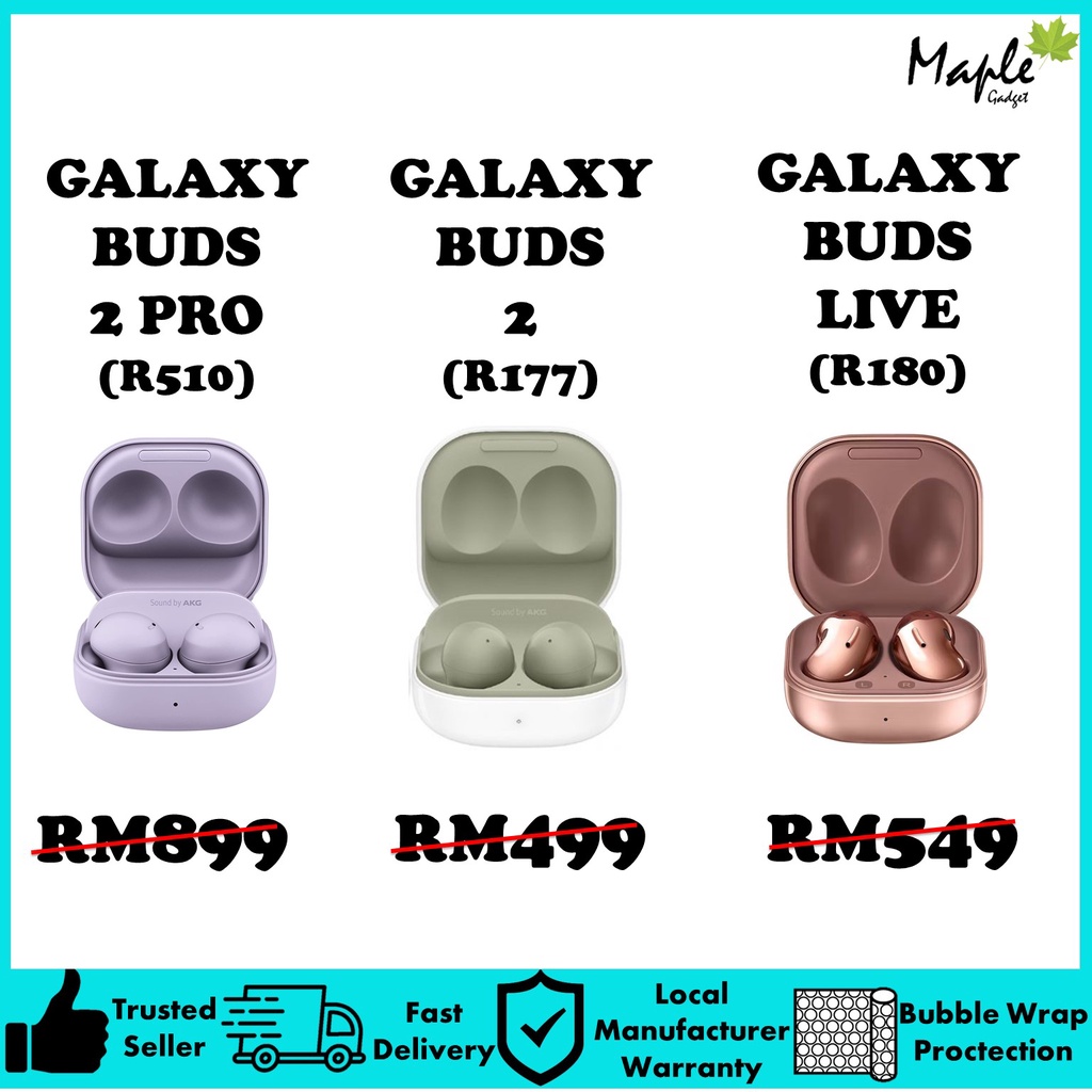 SAMSUNG GALAXY BUDS 2 R177 / BUDS 2 PRO / BUDS LIVE R180 / BUDS FE 💥ORIGINAL 1 YEAR WARRANTY ...