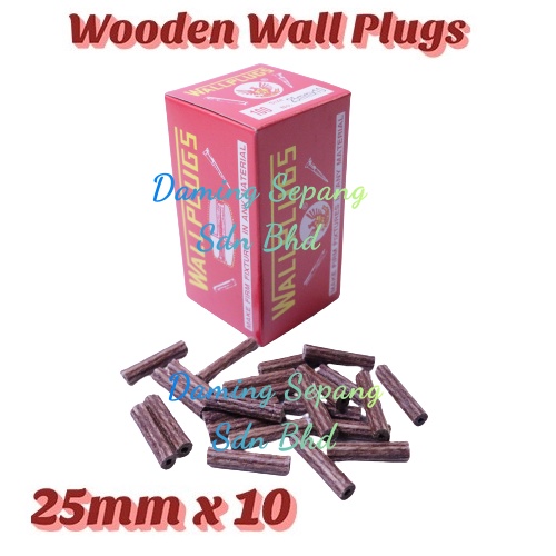 Wood WallPlugs (25mm x 10#) | Shopee Malaysia