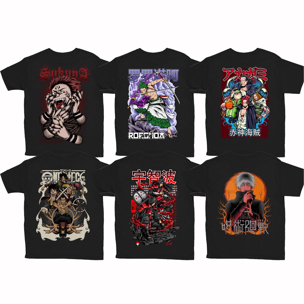 T-shirt Anime Manga Monkey Red Film Luffy One Piece Pirate Akagami ...