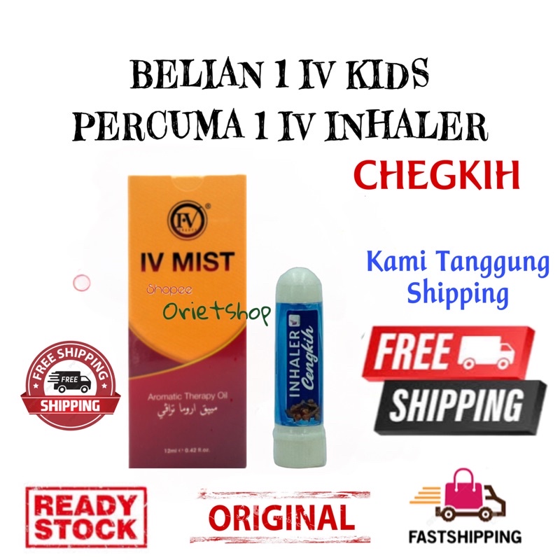 IV MIST AROMATHERAPY 12ML PERCUMA INHALER CENGKIH LIMITED OFFER ...