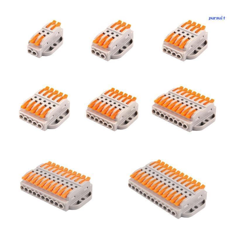 【SUIT*】 2/3/4/5/6/8/10/12 Pin Universal Compact Wire Wiring Connector ...