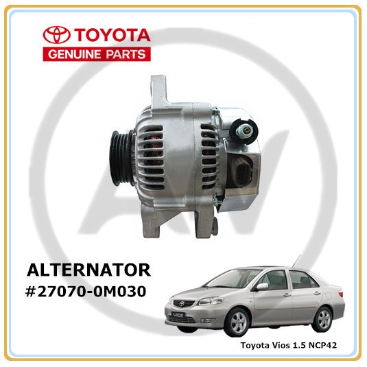Original Toyota Vios 1.5 NCP42 2002-2007 Alternator Assembly Assy ...