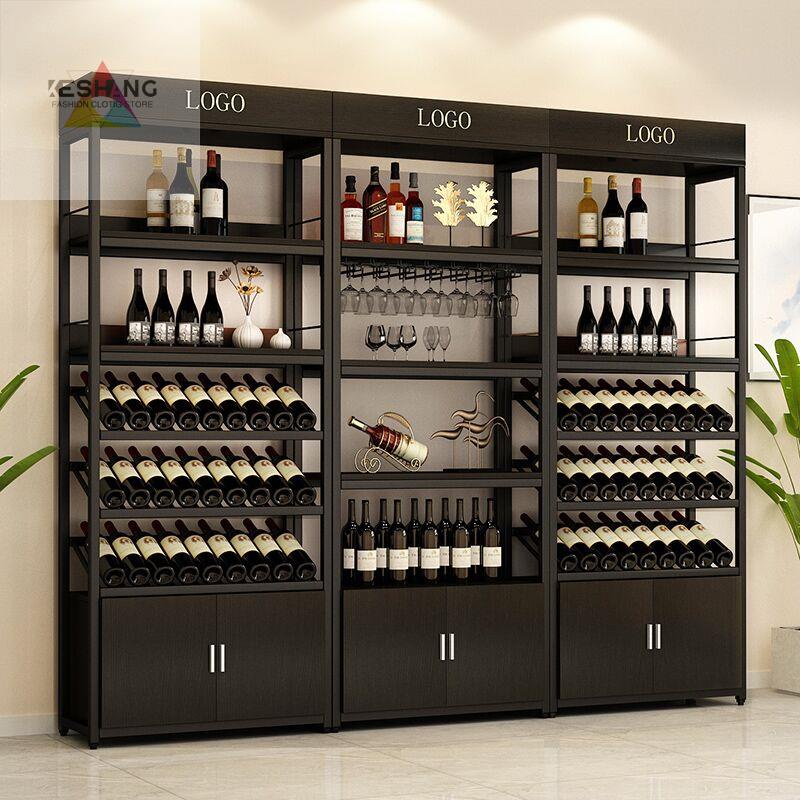 [Door delivery] Wine cabinet home wine rack bar floor cabinet storage ...