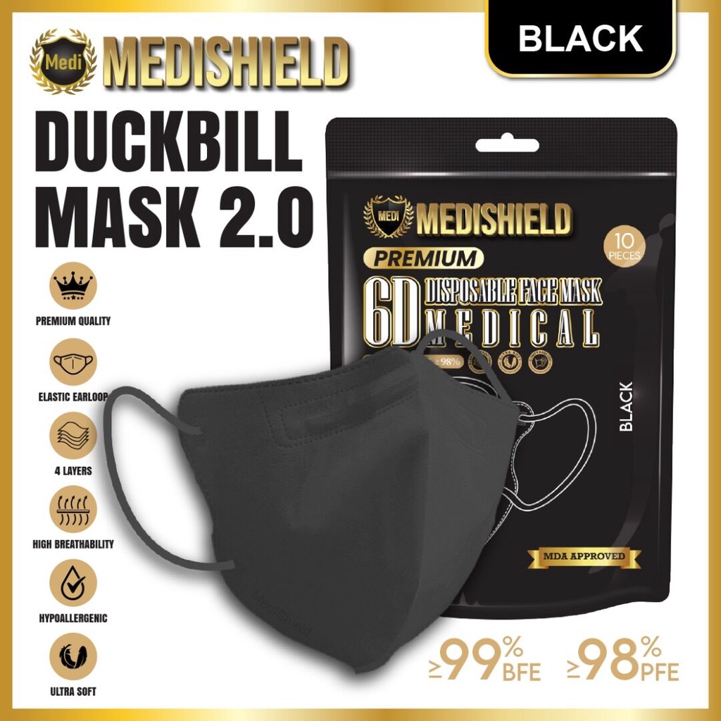 Ready Stock 10pcs Bundle Pack Duck Bill Mask Face Mask Duckbill Pelitup Muka Earloop Mask 4ply 4 ...