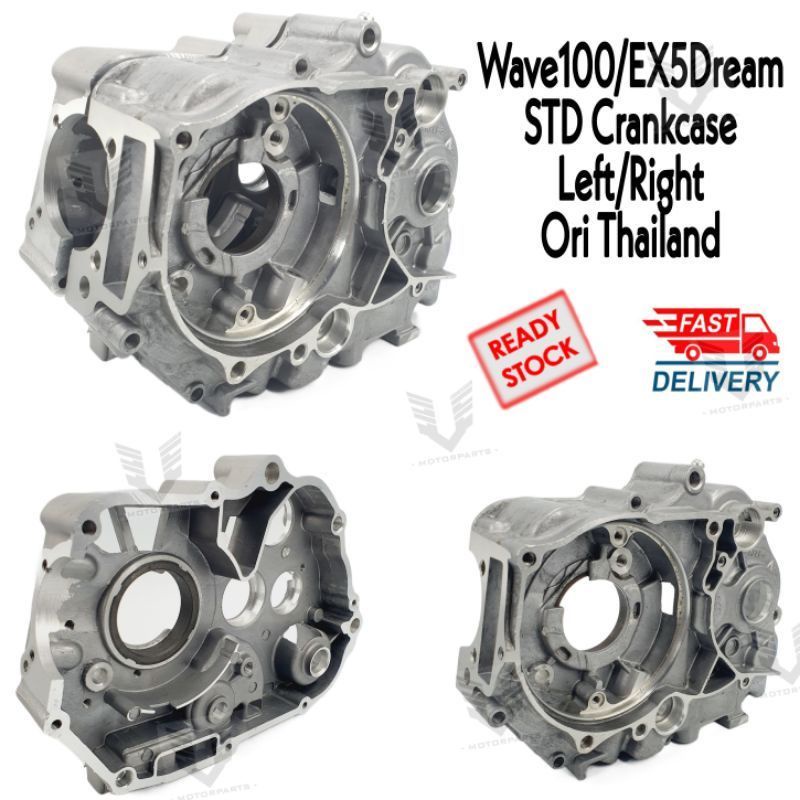 HONDA ORI THAI EX5 HIGH POWER EX5 CLASS W100 DREAM CRANKCASE LEFT ...