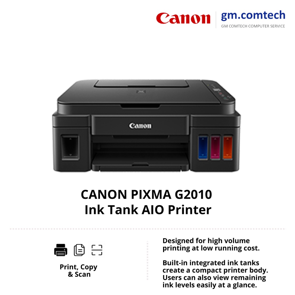 CANON PIXMA Siri G Inkjet G2010/G2020/G3010/G3020 Pencetak Dakwat Isi ...