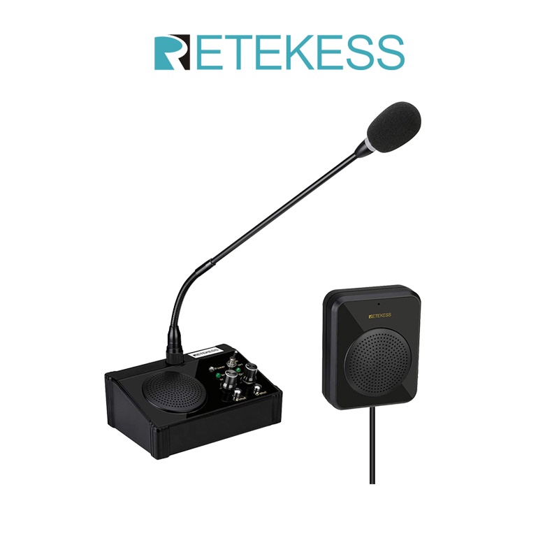 Retekess TW106 Window Intercom,Loud Speaker,No Noise Interference,2 Way ...
