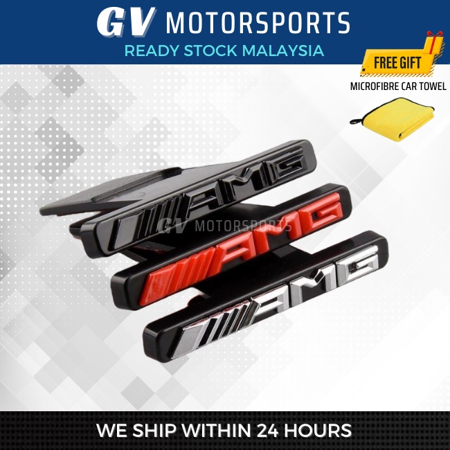 READY STOCK Mercedes AMG Logo AMG Emblem Badge Front GT Grille / AMG ...