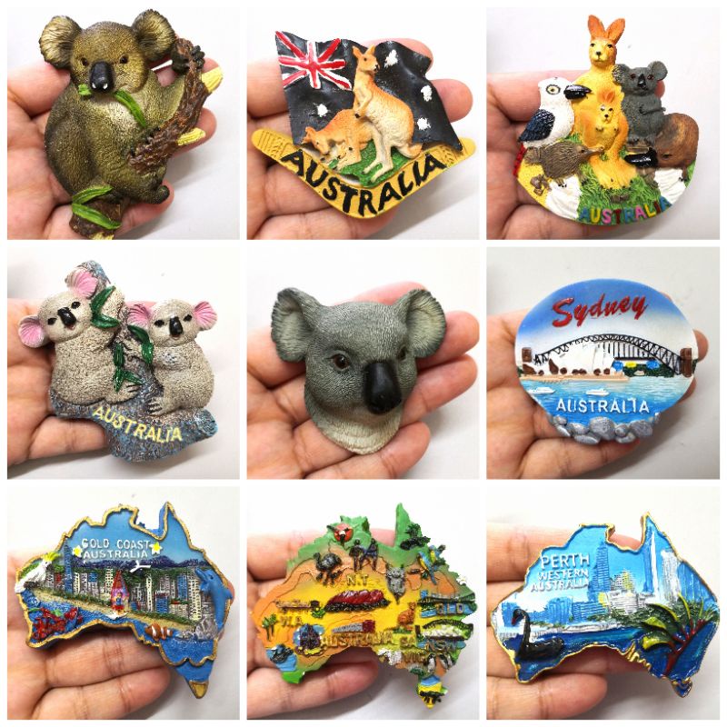 [B26 & 27] AUSSIE | Australia | Gifts Collection Fridge Magnets ...
