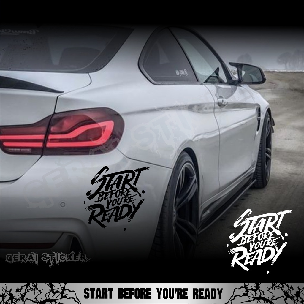 Cutting start before youre sticker ready body cutting sticker, car ...