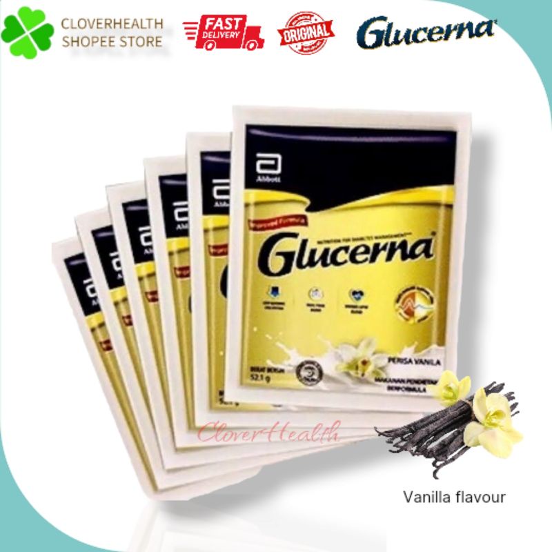 Abbott Glucerna Vanilla Sachet 1's (expiry date: 11/2025) | Shopee Malaysia