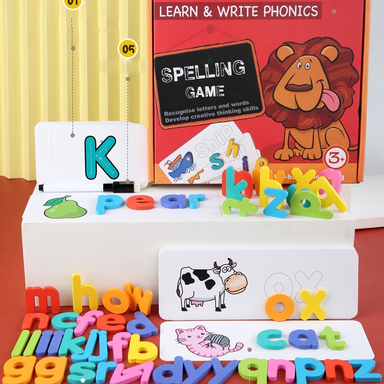 Educational Toys - Spelling Game Cards for Children Spelling Game ...