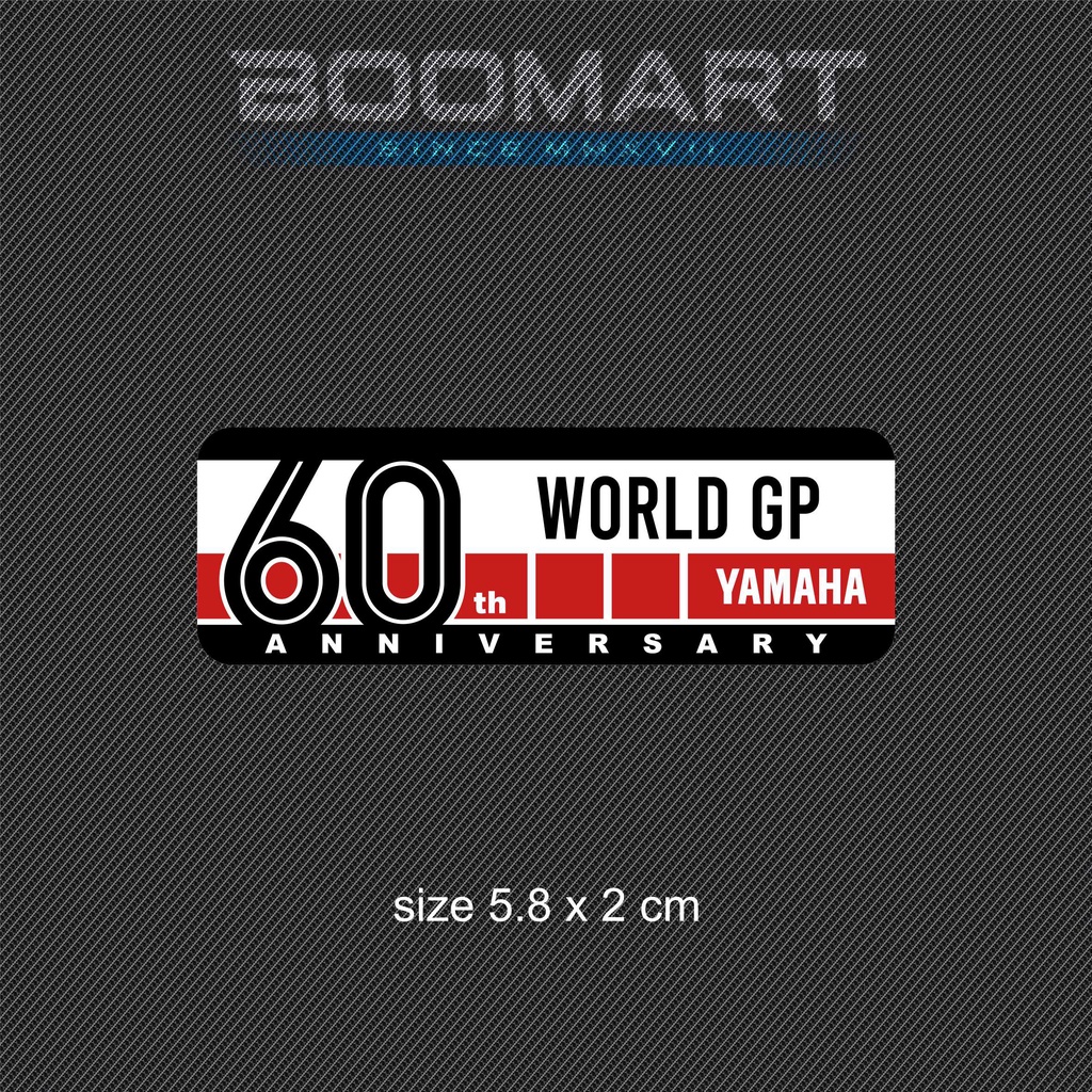 Yamaha 60TH ANNIVERSARY embossed STICKER | Shopee Malaysia