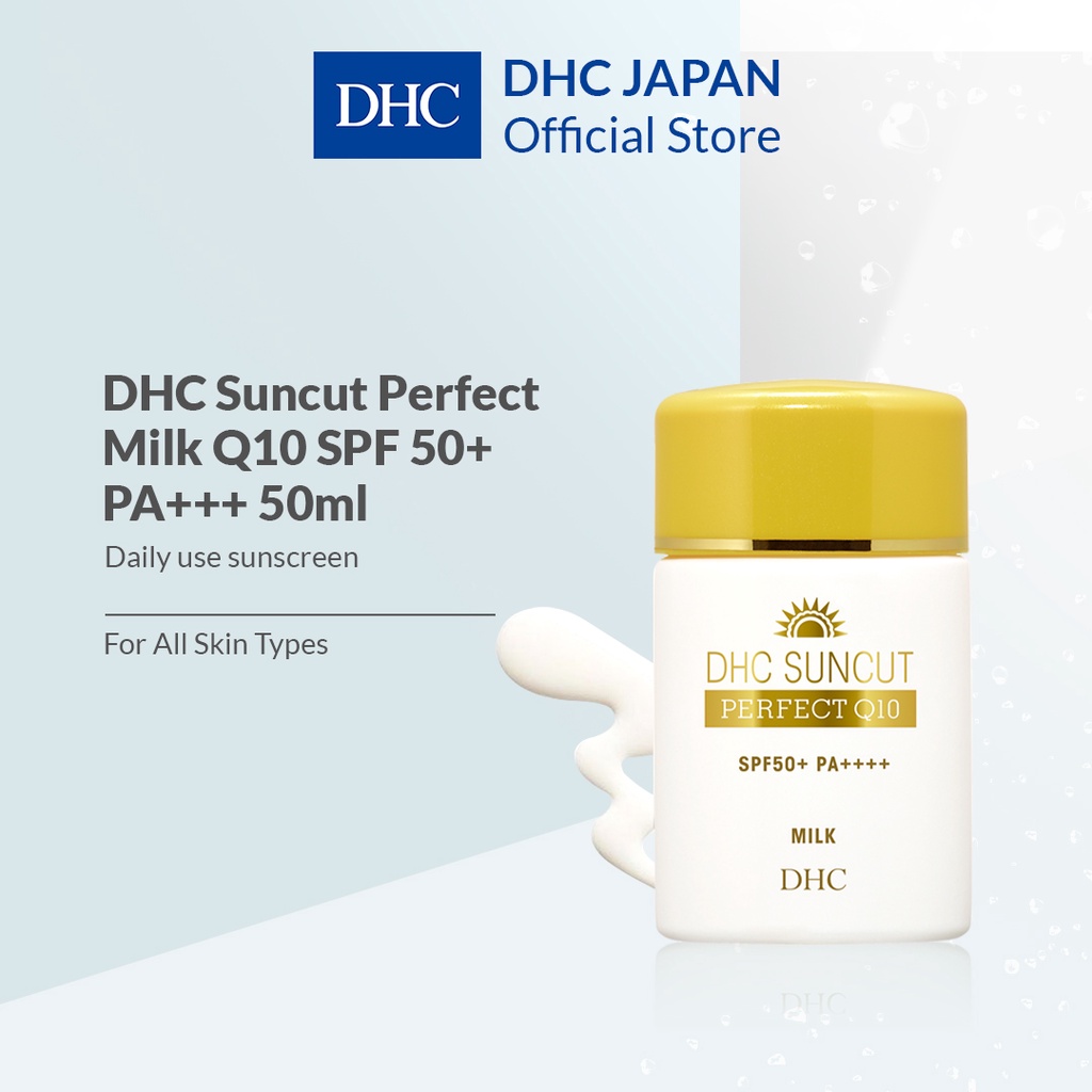 DHC Suncut Perfect Milk Q10 SPF 50+ PA++++ 50ml | Shopee Malaysia