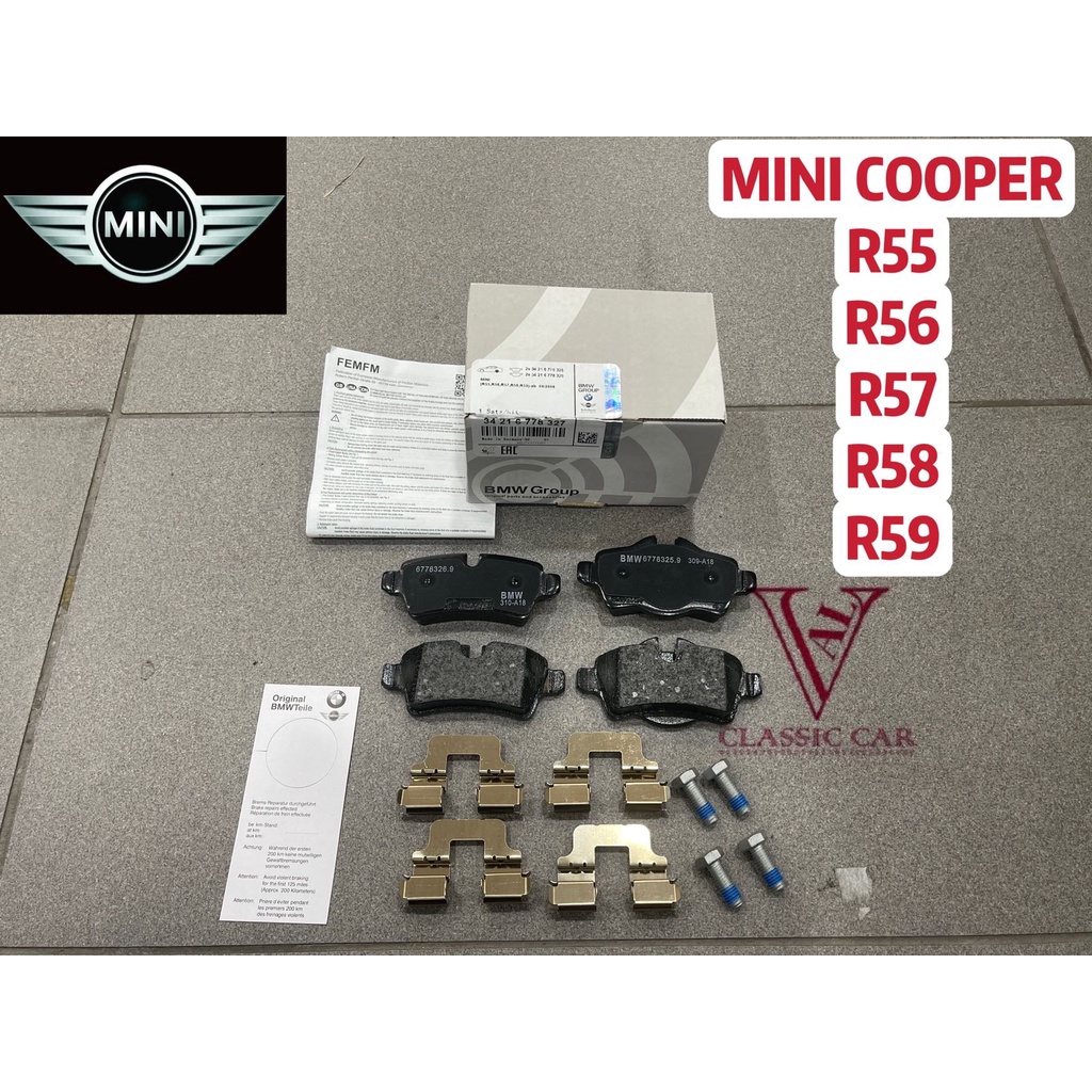 ( 100% ORIGINAL ) MINI COOPER R55 R56 R57 R58 R59 REAR DISC BRAKE PAD ...