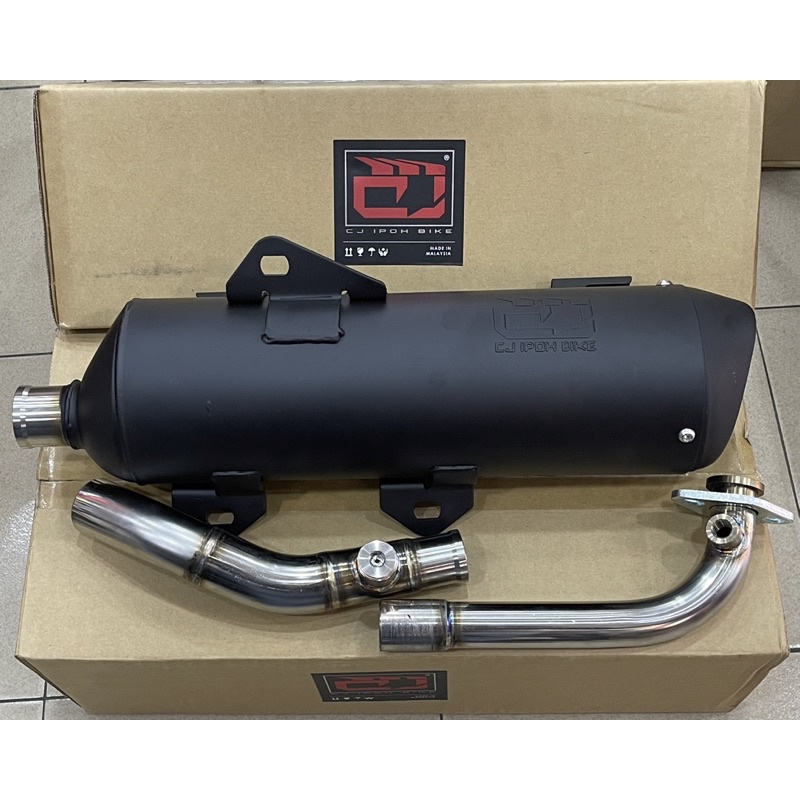 CJ IPOH NVX 155 V2 SCT 28MM SLIP -ON EXHAUST -LARGE MUFFLER BOX ...