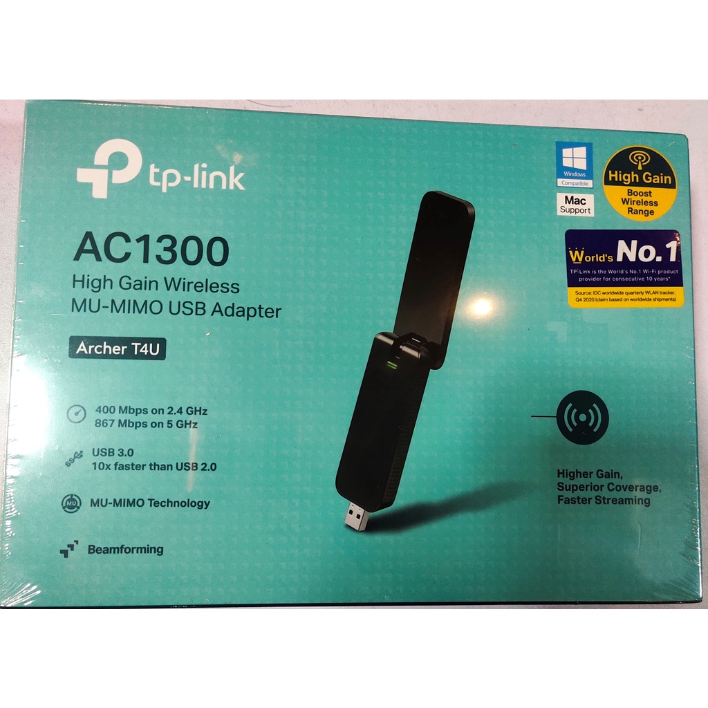 (Malaysia Ready Stock) USB Adapter AC1300 High Gain Wireless MU-MIMO 2 ...