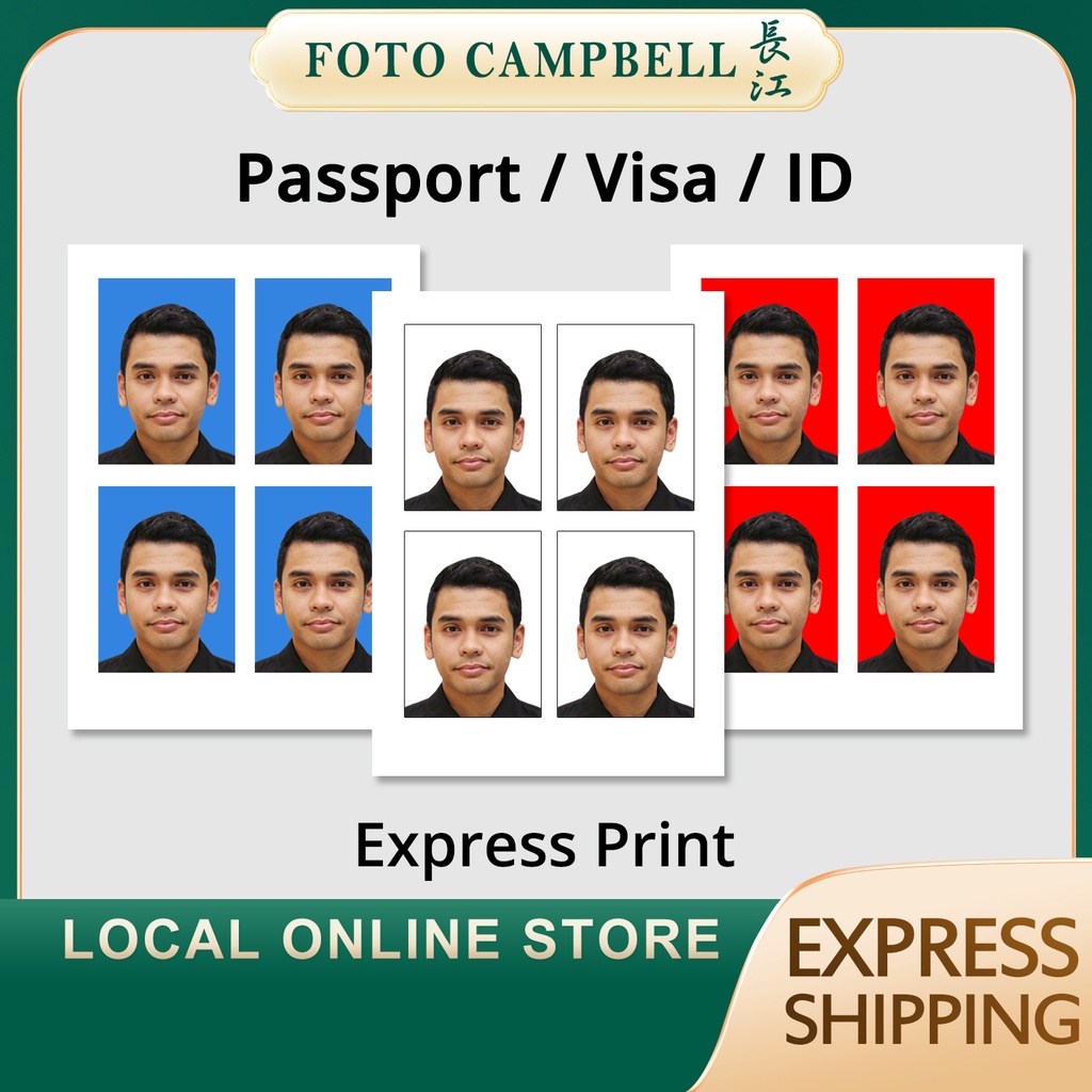 Gambar Passport/Passport Photo/ ID Photo/Visa Photo Print,waterproof ...