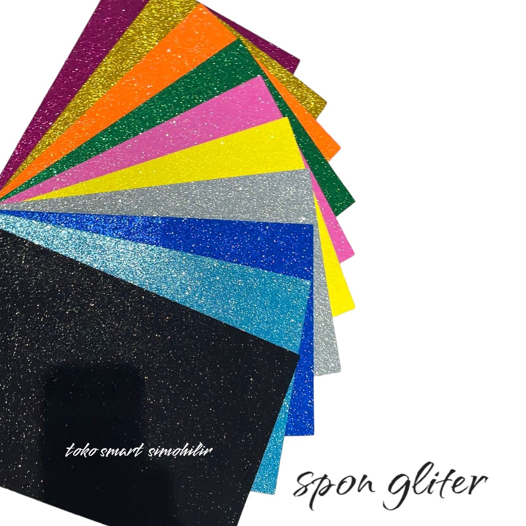 Glitter SPONGE/ GLITTER FOAM A4 PAPER GOMA EVA | Shopee Malaysia