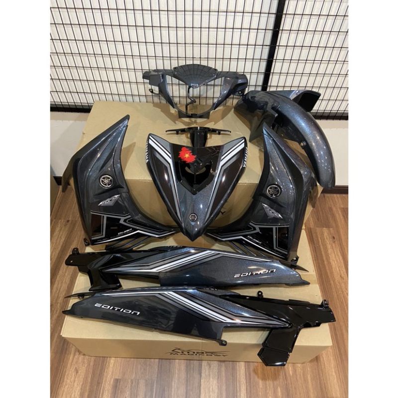 COVERSET 135LC V2/V3/V4/V5/V6/V7/V8 Rainbow/Hitam kilat/BG/siap tampal/Vietnam sticker/HLD ...