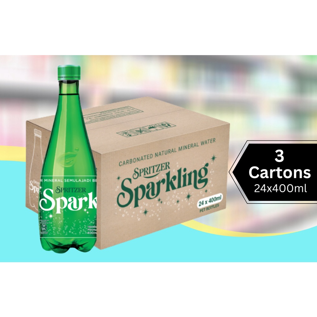 0.4L x 24 Spritzer Sparkling Natural Mineral Water | Shopee Malaysia