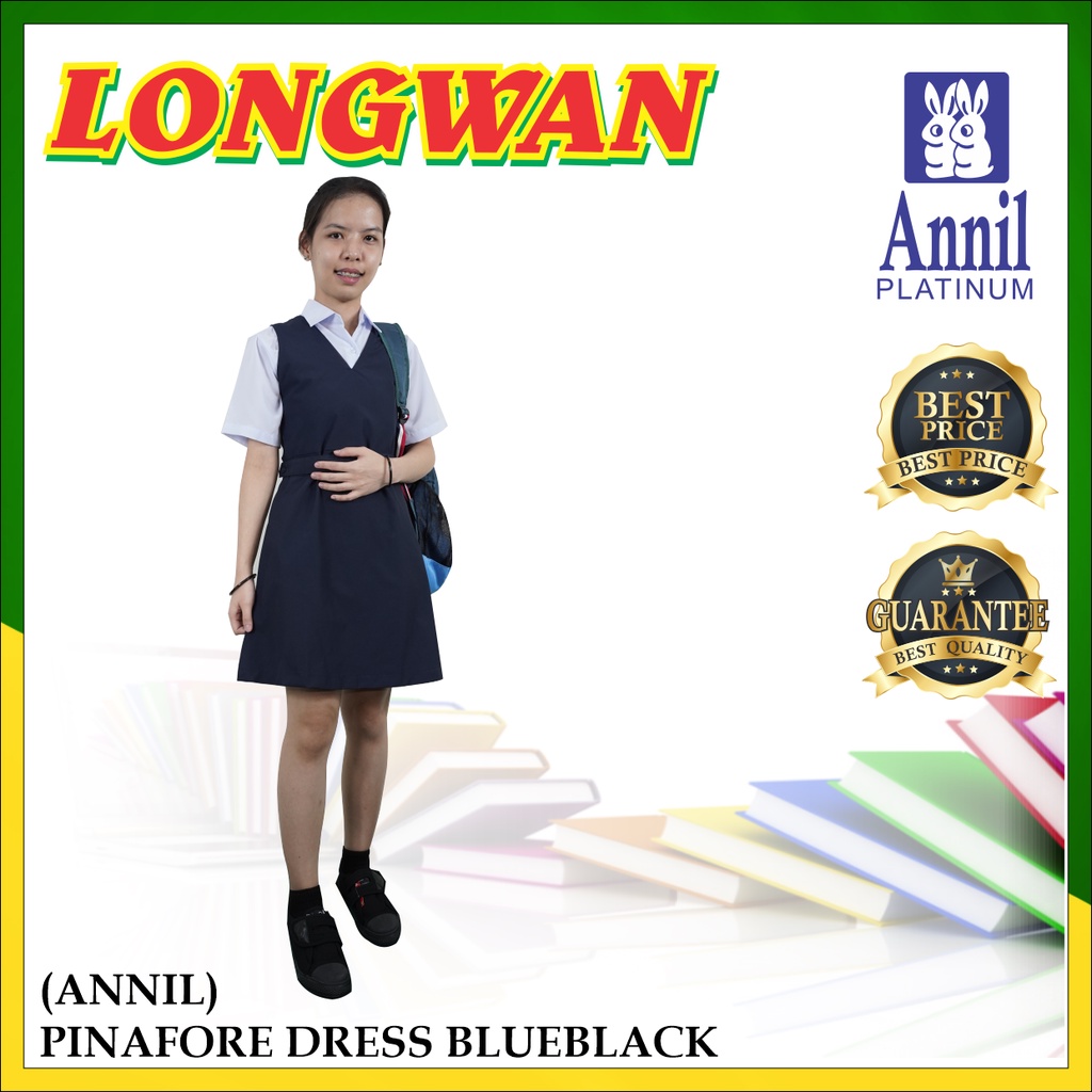 Pinafore Dress (BLUEBLACK) (PINAFORE ONLY) (ANNIL) | Shopee Malaysia