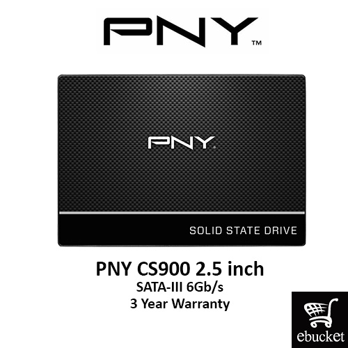 PNY CS900 120GB / 240GB / 250GB / 500GB / 1TB (SSD7CS900-1TB-RB) 2.5 ...