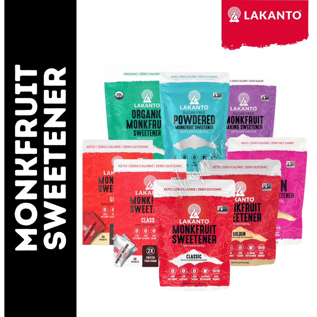 Lakanto Monkfruit Sweetener with Erythritol Classic / Golden / Organic ...