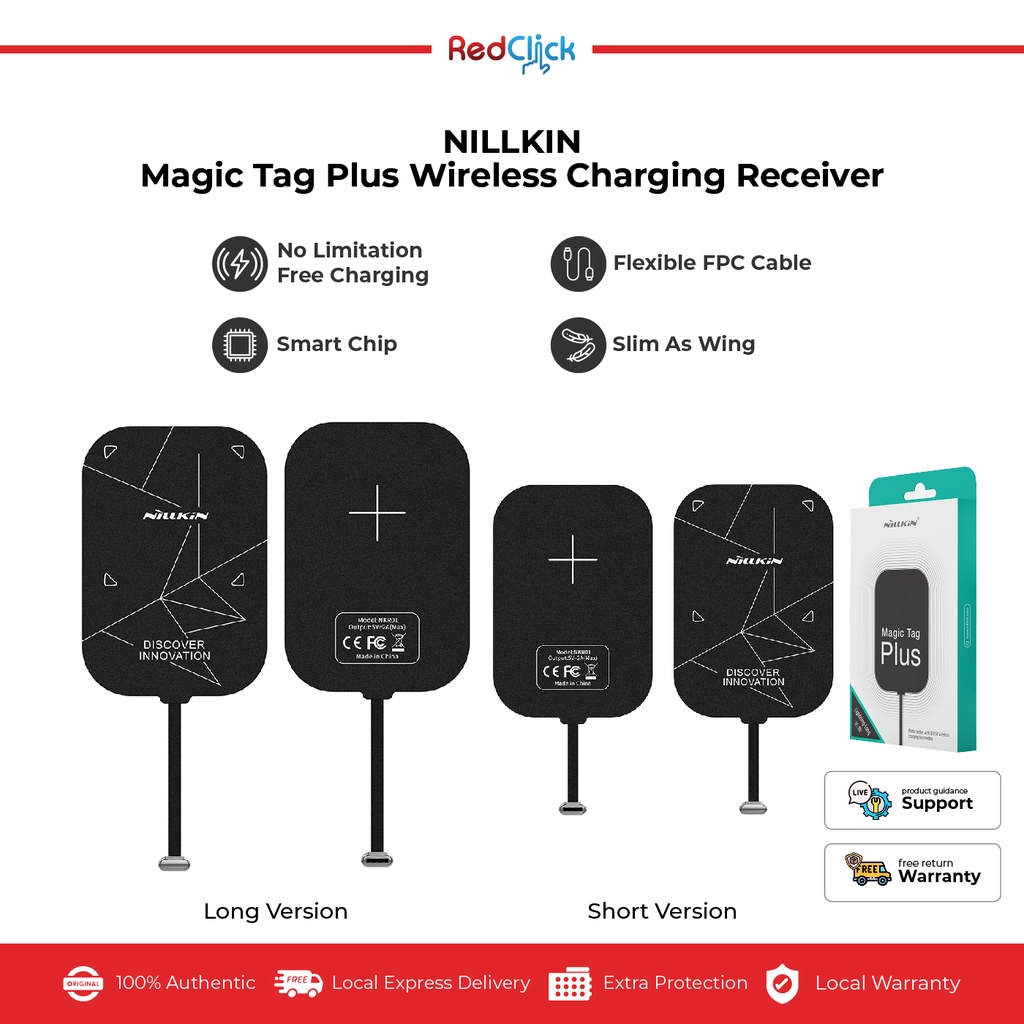 Nillkin Magic Tag Plus Wireless Charging Receiver 15W Wireless Charging ...