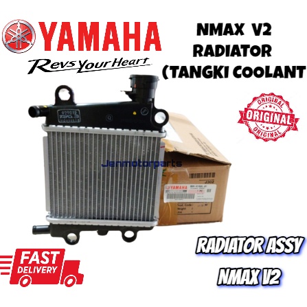 NMAX V2 RADIATOR ASSY TANGKI COOLANT NMAX V2 ORIGINAL100%YAMAHA B6H ...