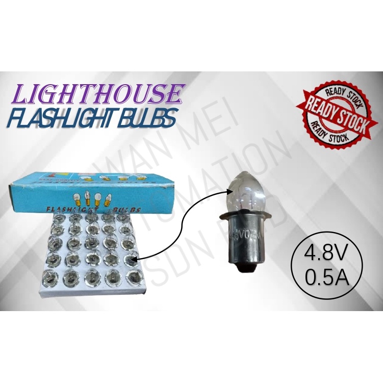 BULB 4.8V 0.5A FLASHLIGHT BULB(1 PCS) | Shopee Malaysia