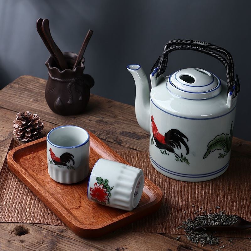 Chicken Teapot Chinese Rooster Teapot Rooster Vintage Teapot Chinese ...