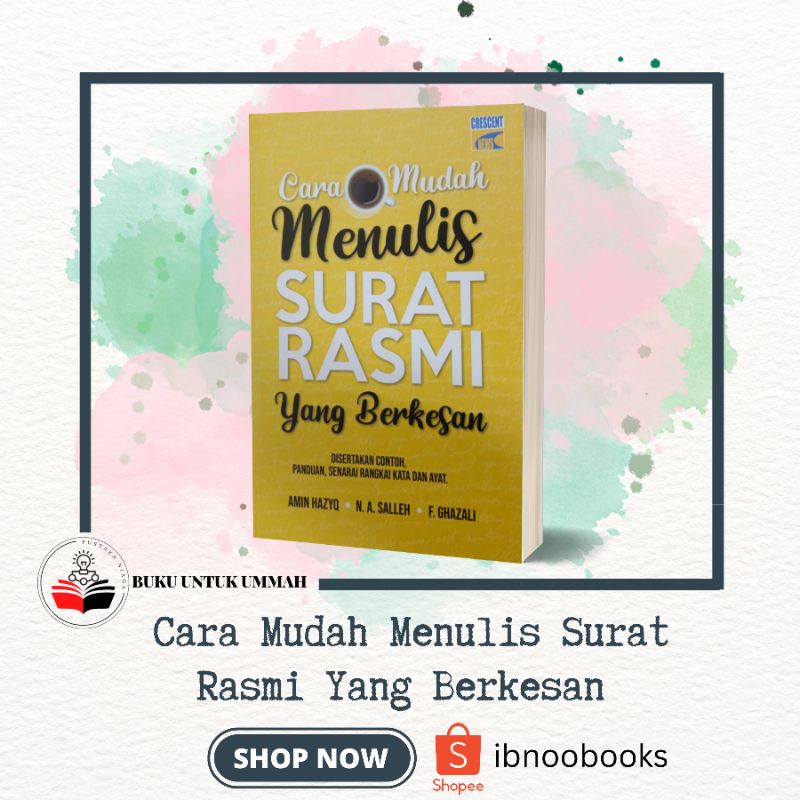 BUKU PANDUAN | Cara Mudah Menulis Surat Rasmi Yang Berkesan | Shopee ...