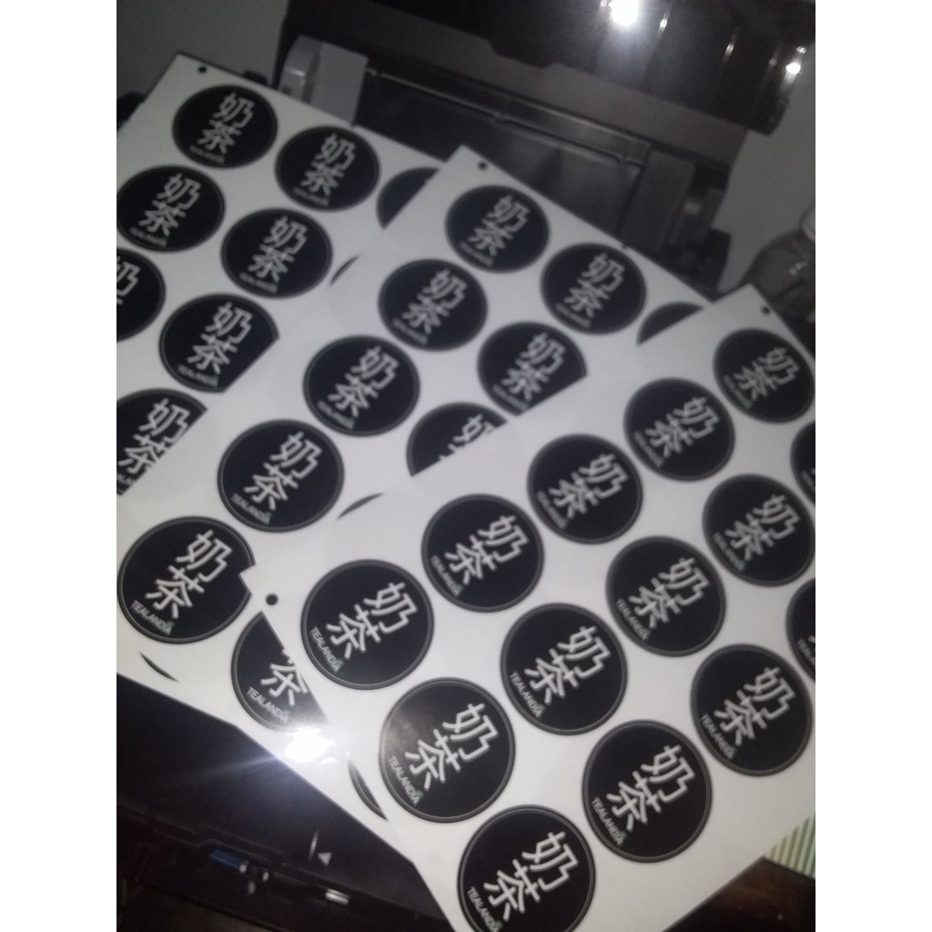 Logo/Label Stickers A4 size | Quality Vinyl and Paper Stickers | Shopee ...
