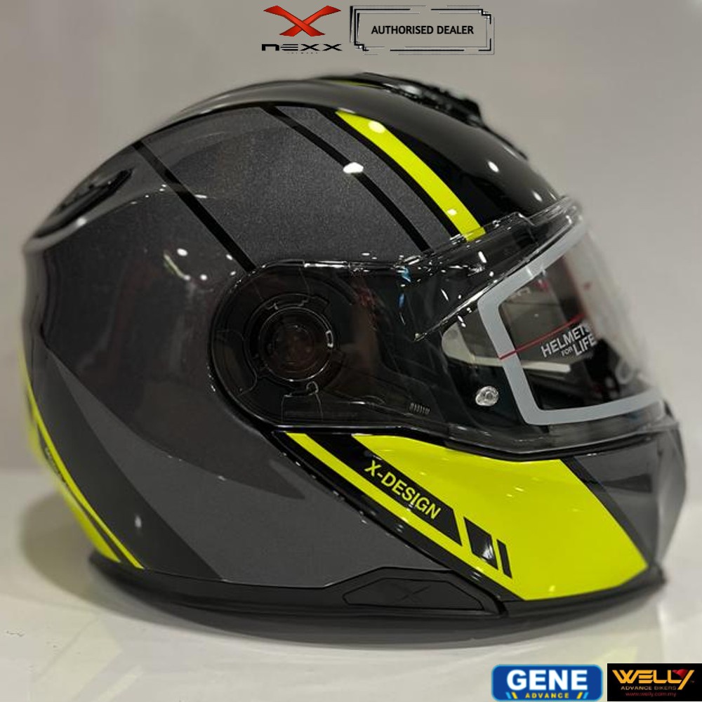 NEXX X-Vilitur Hi Viz Neon Grey Modular Helmet 100% Original from ...